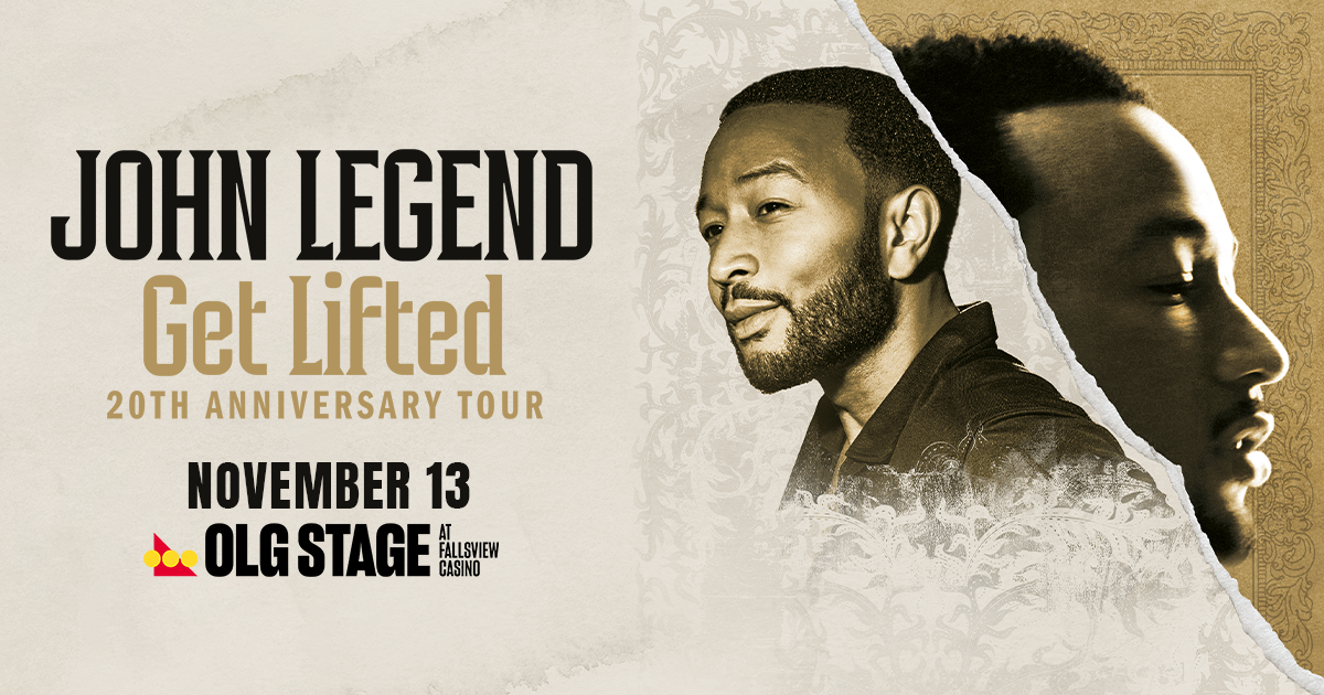 John Legend: Get Lifted 20th Anniversary Tour | Niagara Falls Tourism